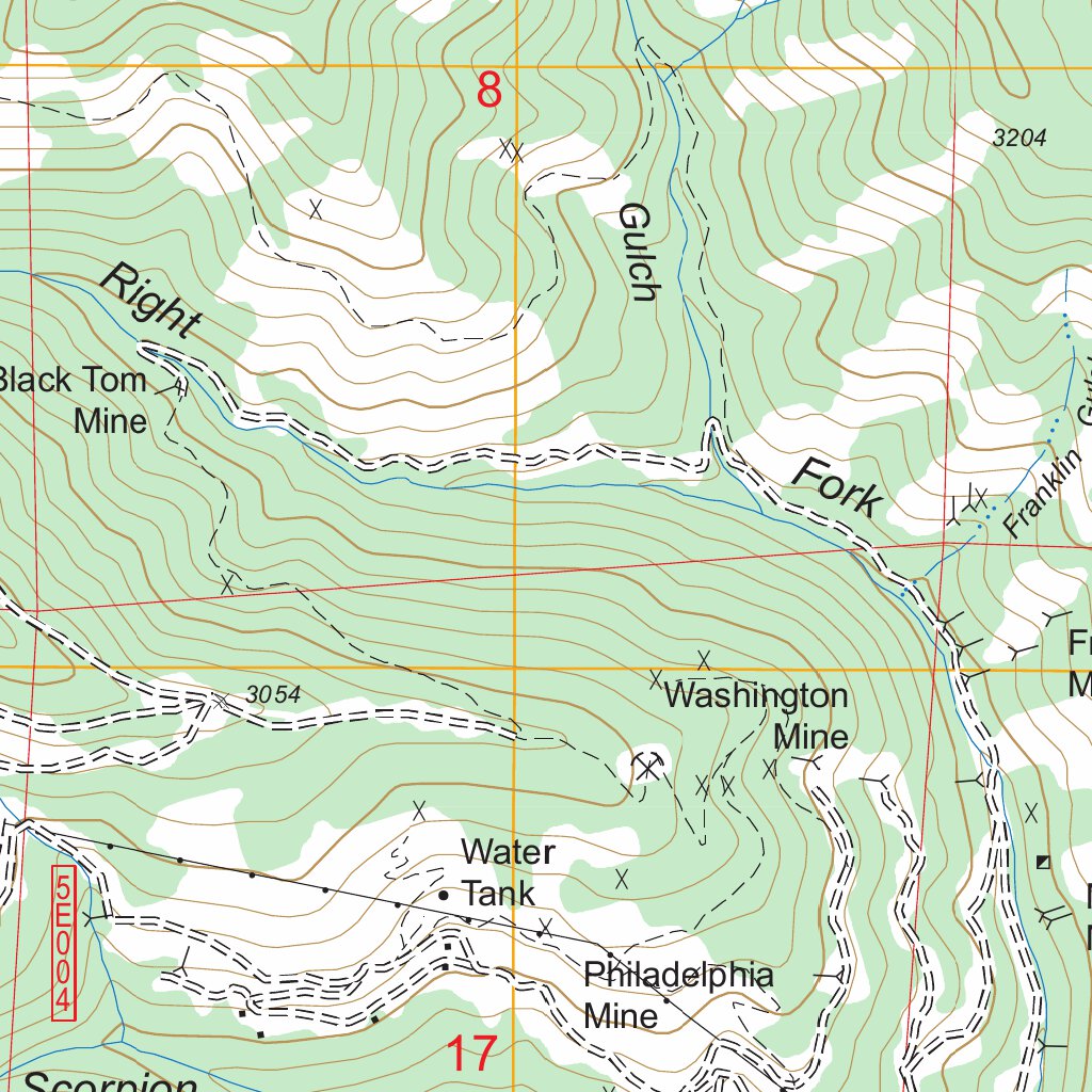 French Gulch, CA FSTopo Legacy Map by US Forest Service - Topo | Avenza ...