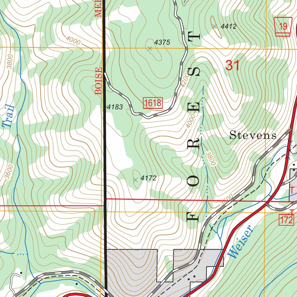 Fruitvale, ID FSTopo Legacy Map by US Forest Service - Topo | Avenza Maps