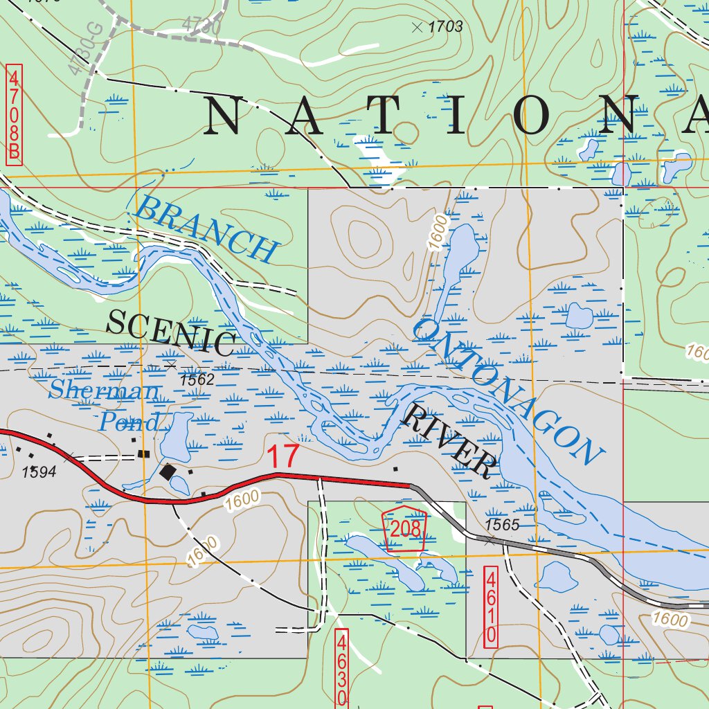 Fuller, MI FSTopo Legacy Map by US Forest Service - Topo | Avenza Maps