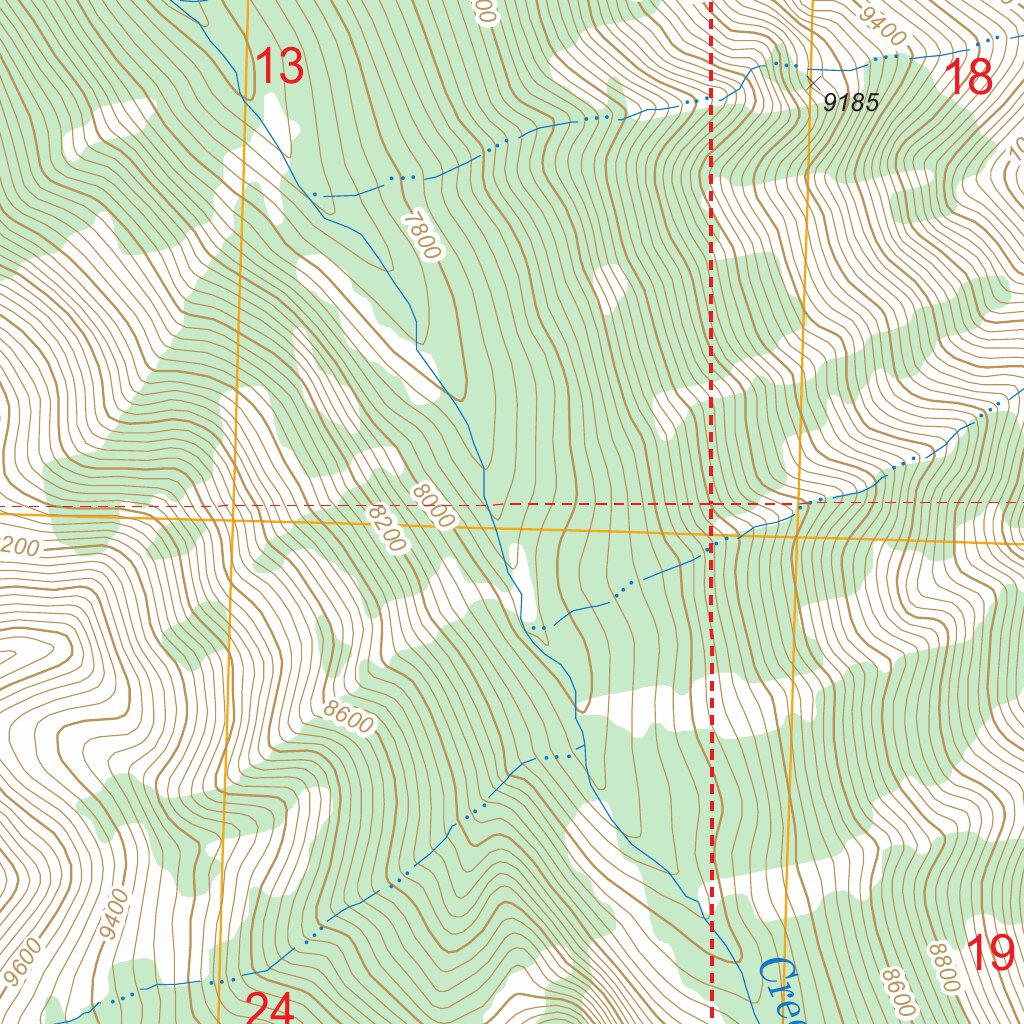 Galena Peak, ID FSTopo Legacy Map by US Forest Service - Topo | Avenza Maps