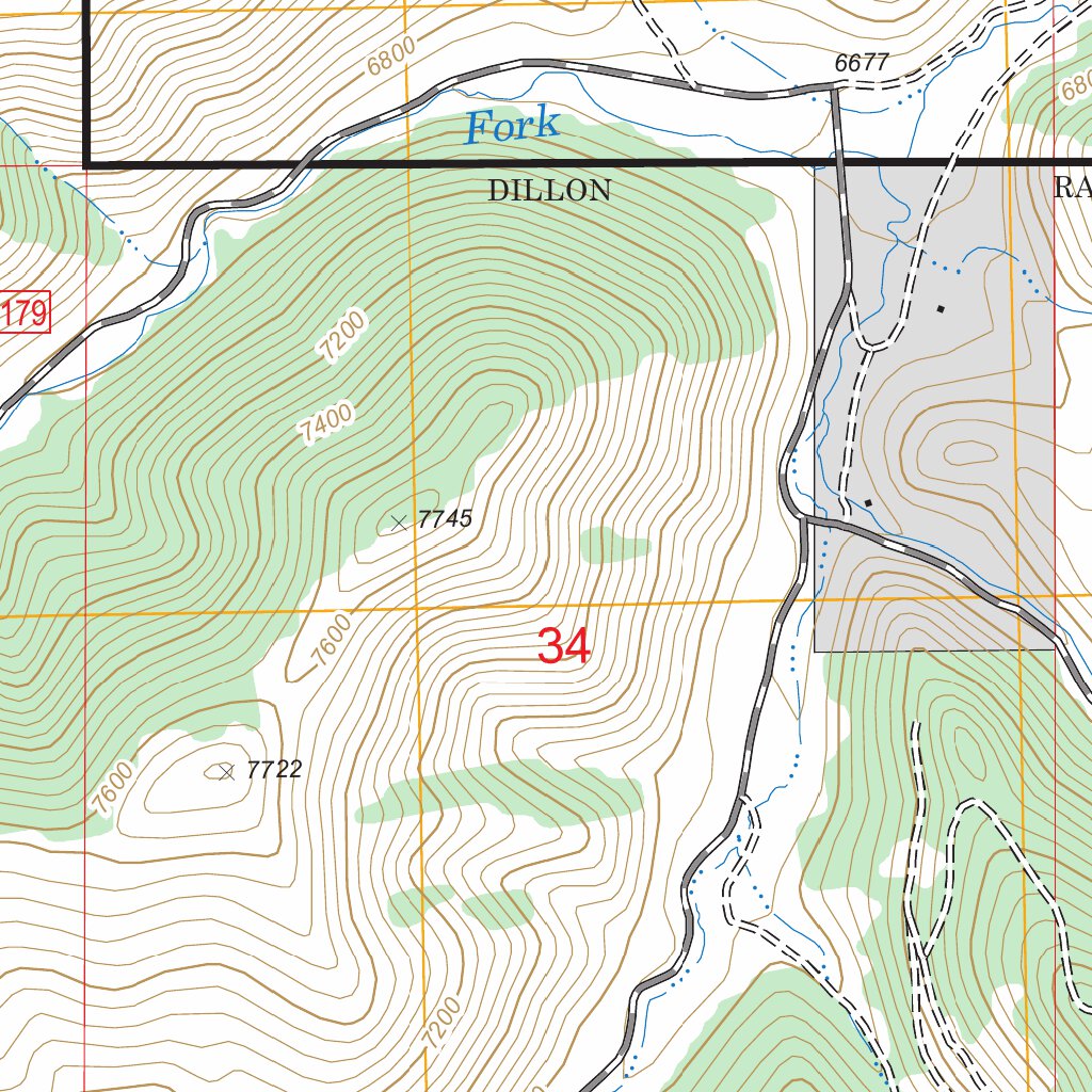 Gallagher Gulch, MT - ID FSTopo Legacy Map by US Forest Service - Topo ...
