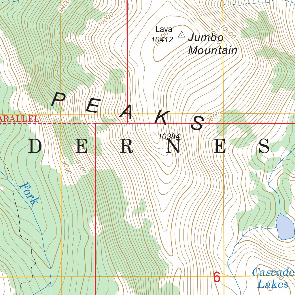 Gallatin Peak, MT FSTopo Legacy Map by US Forest Service - Topo ...
