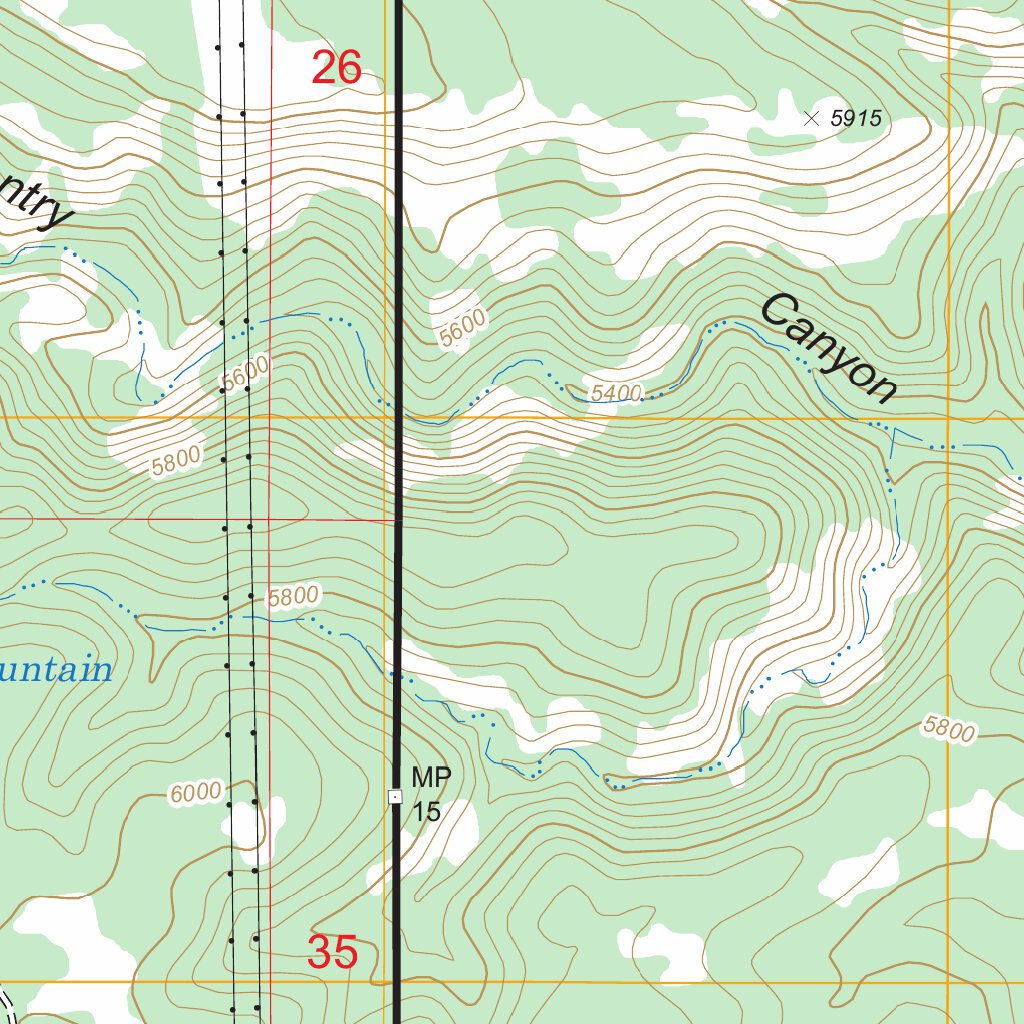 Gentry Mountain, AZ FSTopo Legacy Map by US Forest Service - Topo ...