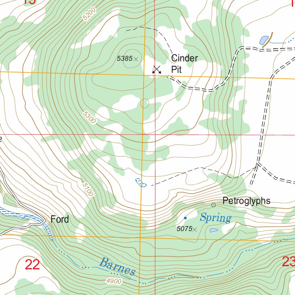 Gerber Reservoir, OR FSTopo Legacy Map by US Forest Service - Topo ...