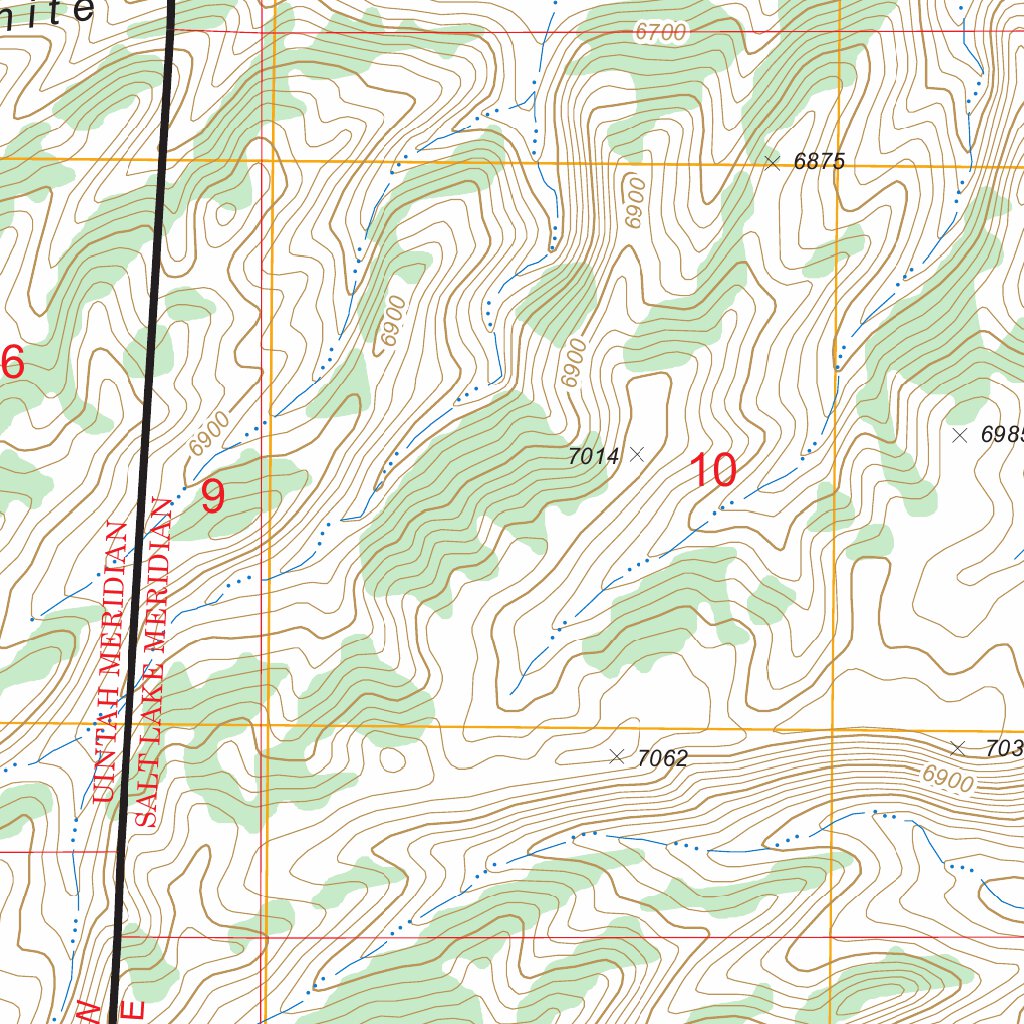 Gilsonite Draw, UT FSTopo Legacy Map by US Forest Service - Topo ...