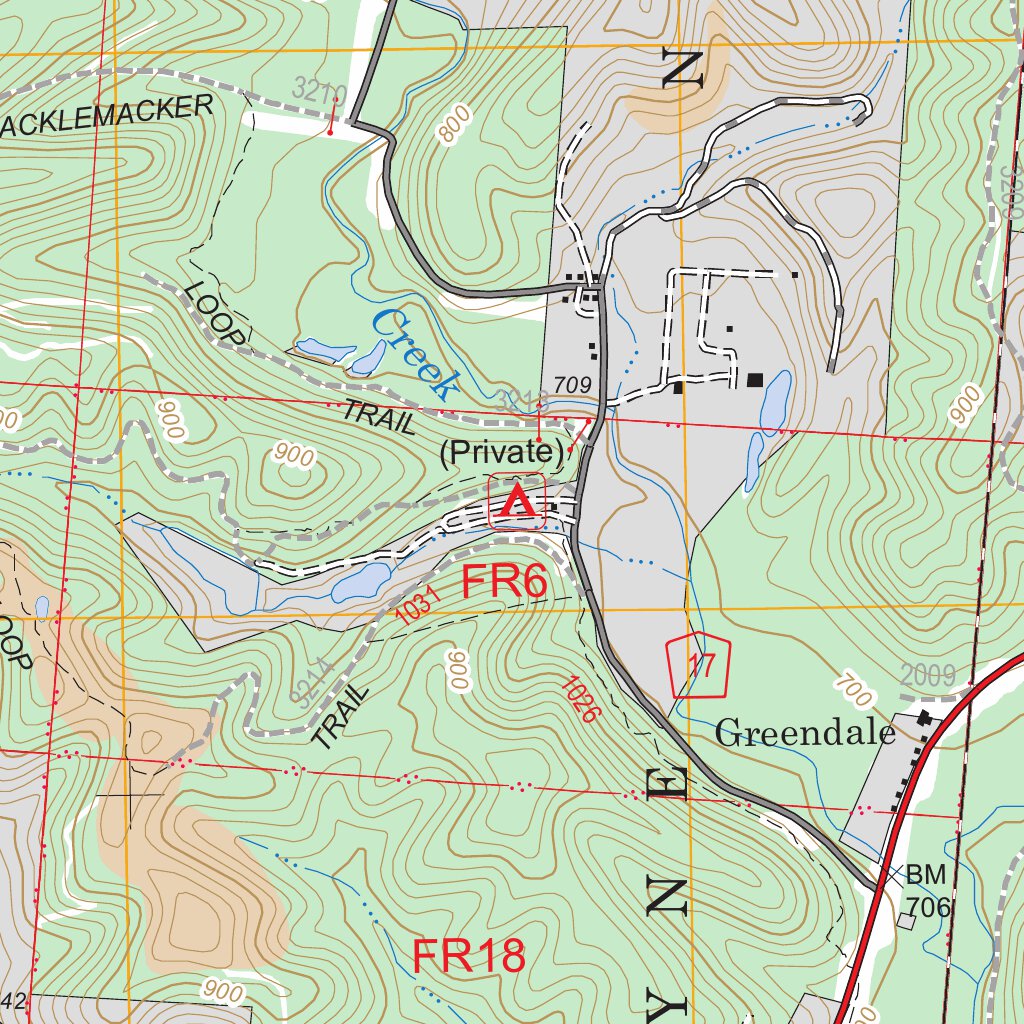 Gore, OH FSTopo Legacy Map by US Forest Service - Topo | Avenza Maps