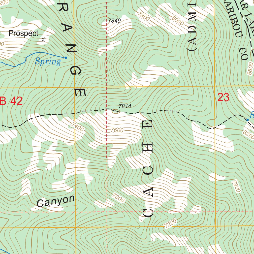 Grace, ID FSTopo Legacy Map by US Forest Service - Topo | Avenza Maps