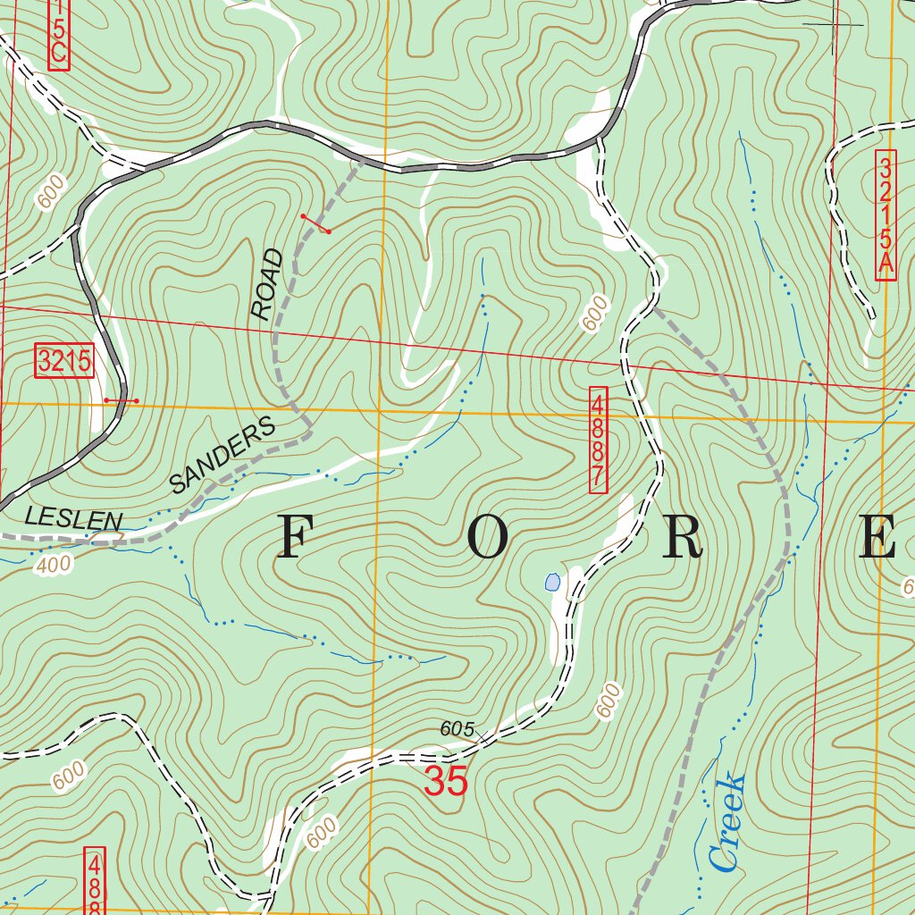 Grandin SW, MO FSTopo Legacy Map by US Forest Service - Topo | Avenza Maps