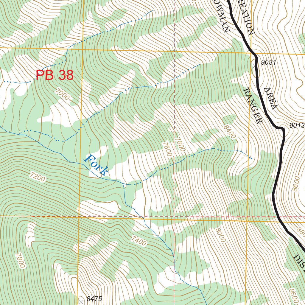 Grandjean, ID FSTopo Legacy Map by US Forest Service - Topo | Avenza Maps