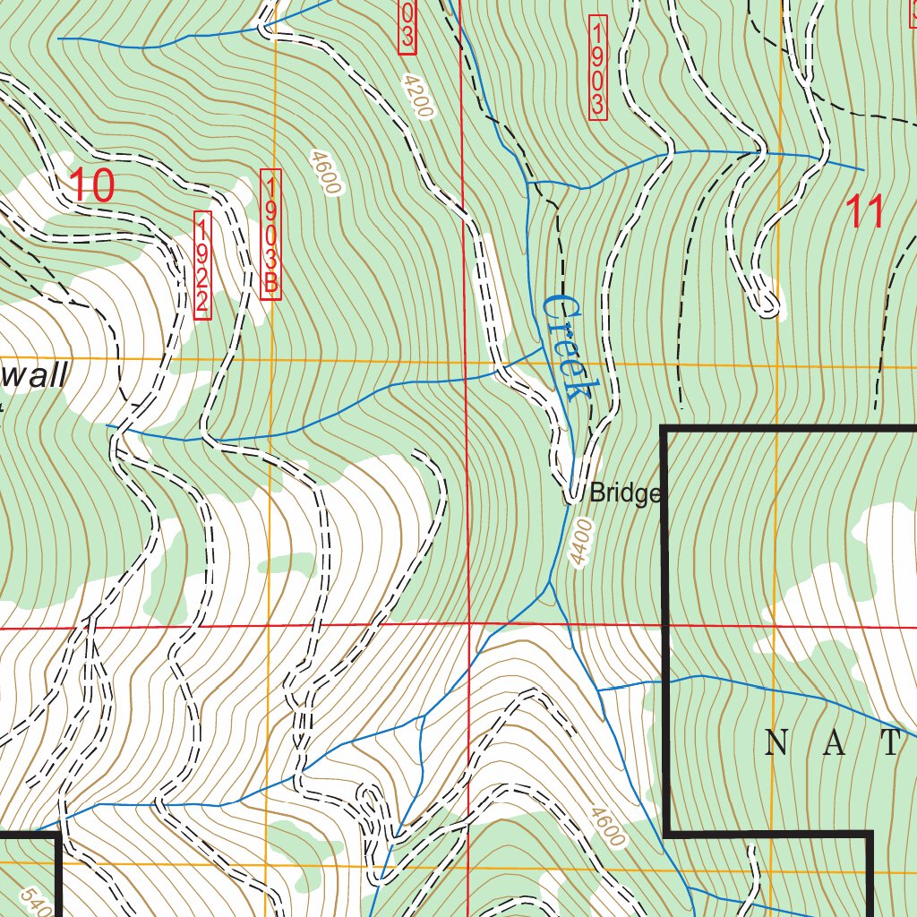 Grandmother Mountain, ID FSTopo Legacy Map by US Forest Service - Topo ...
