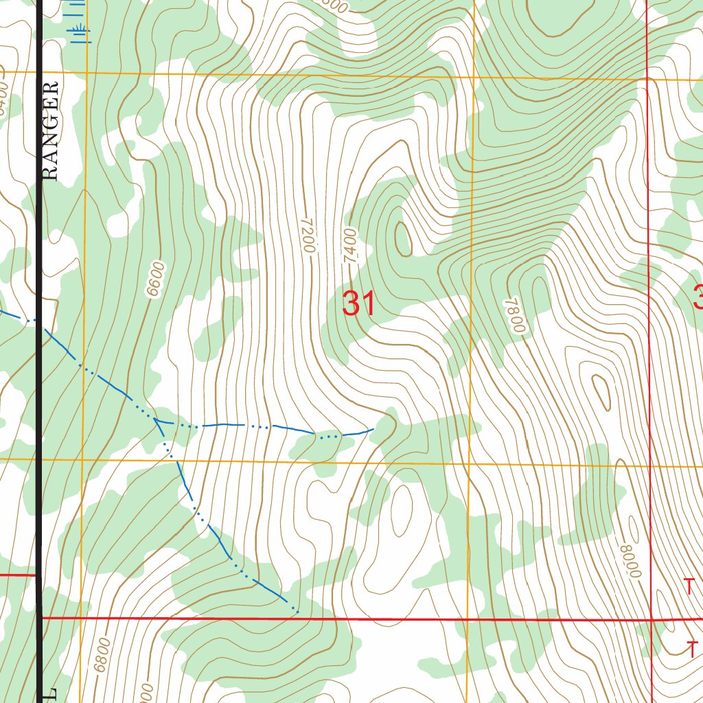 Granite Lake, ID FSTopo Legacy Map by US Forest Service - Topo | Avenza ...