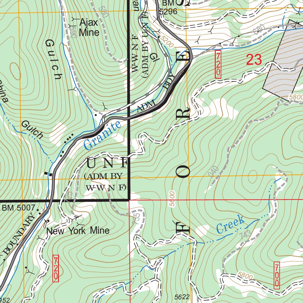 Granite, OR FSTopo Legacy Map by US Forest Service - Topo | Avenza Maps