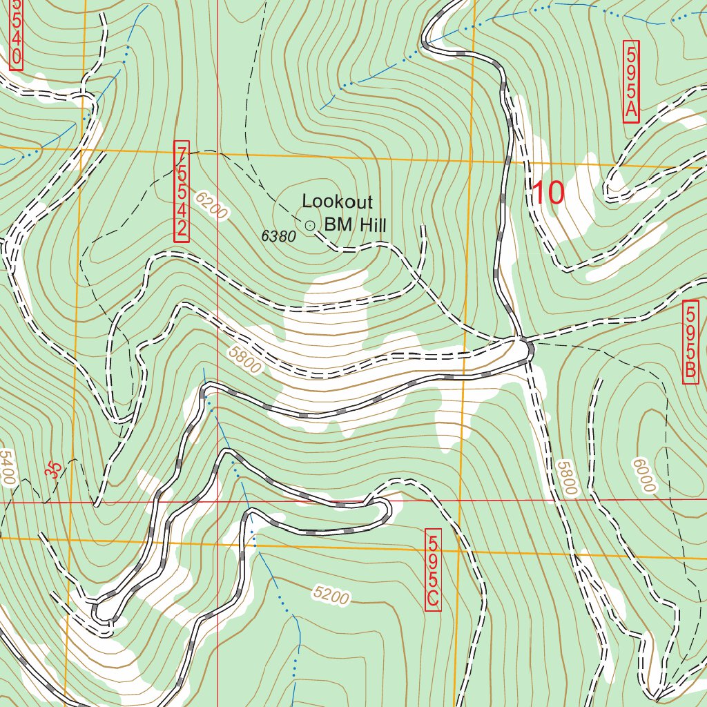 Granite Pass, ID - MT FSTopo Legacy Map by US Forest Service - Topo ...