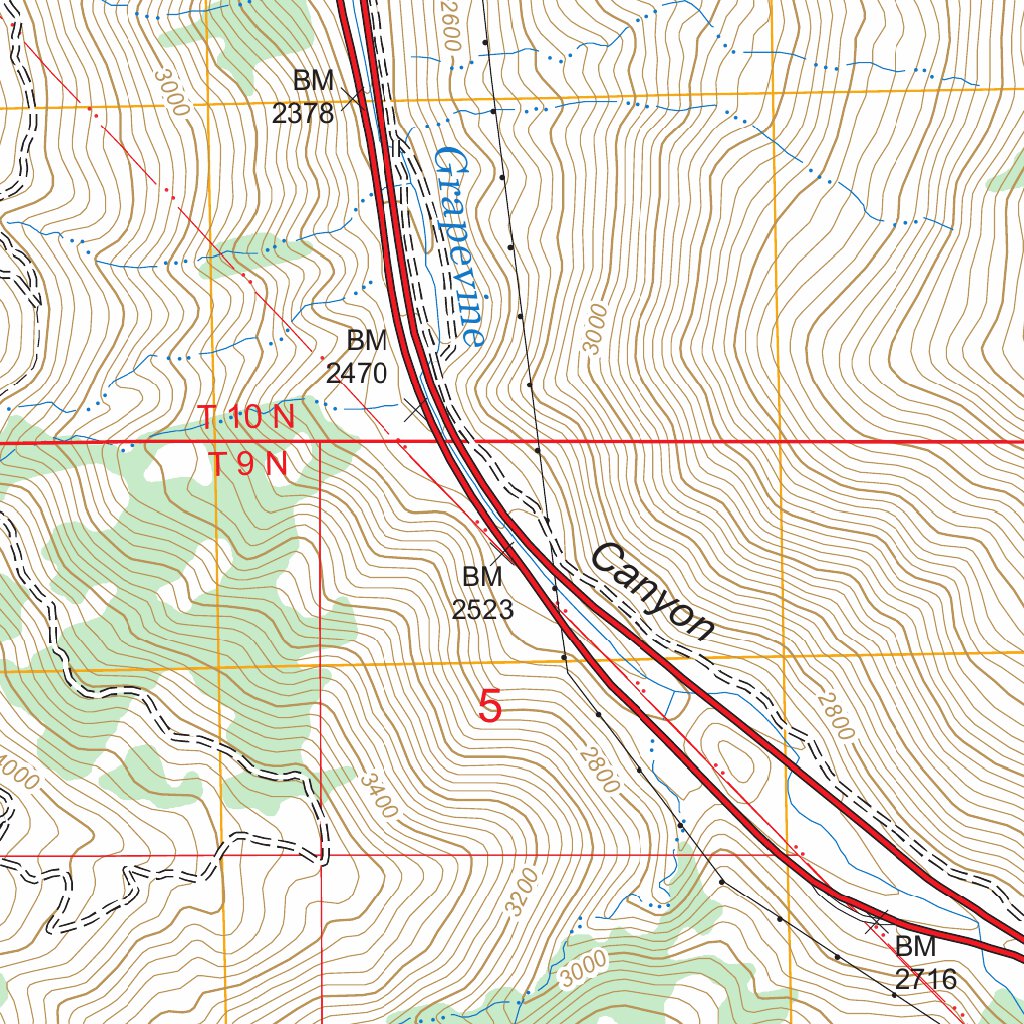 Grapevine, CA FSTopo Legacy Map by US Forest Service - Topo | Avenza Maps