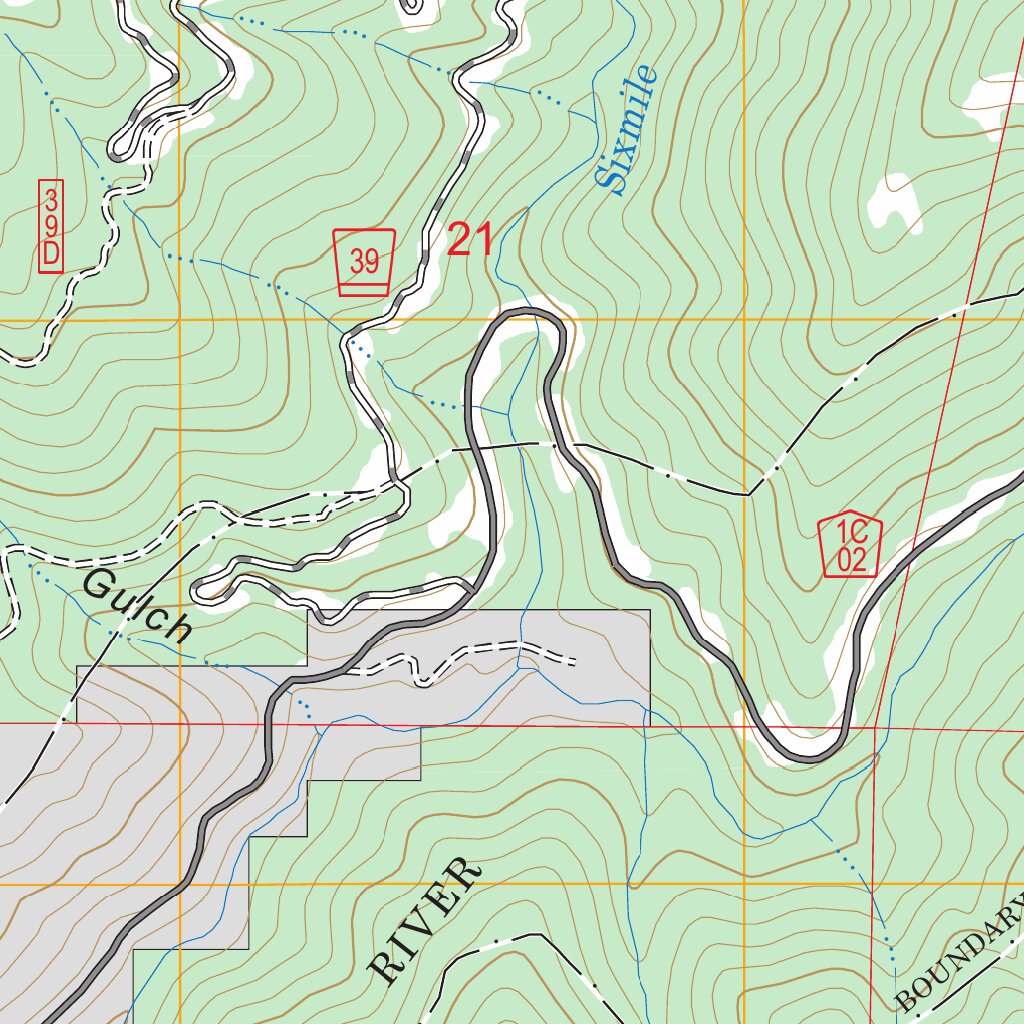Grasshopper Ridge, CA FSTopo Legacy Map by US Forest Service - Topo ...