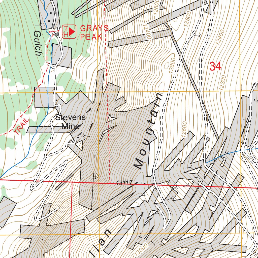 Grays Peak, CO FSTopo Legacy Map by US Forest Service - Topo | Avenza Maps