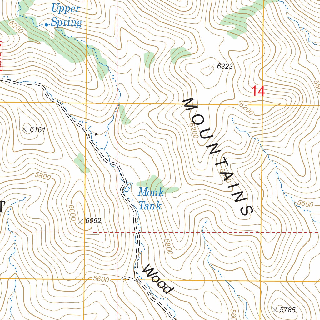 Greasewood Mountain, AZ FSTopo Legacy Map by US Forest Service - Topo ...