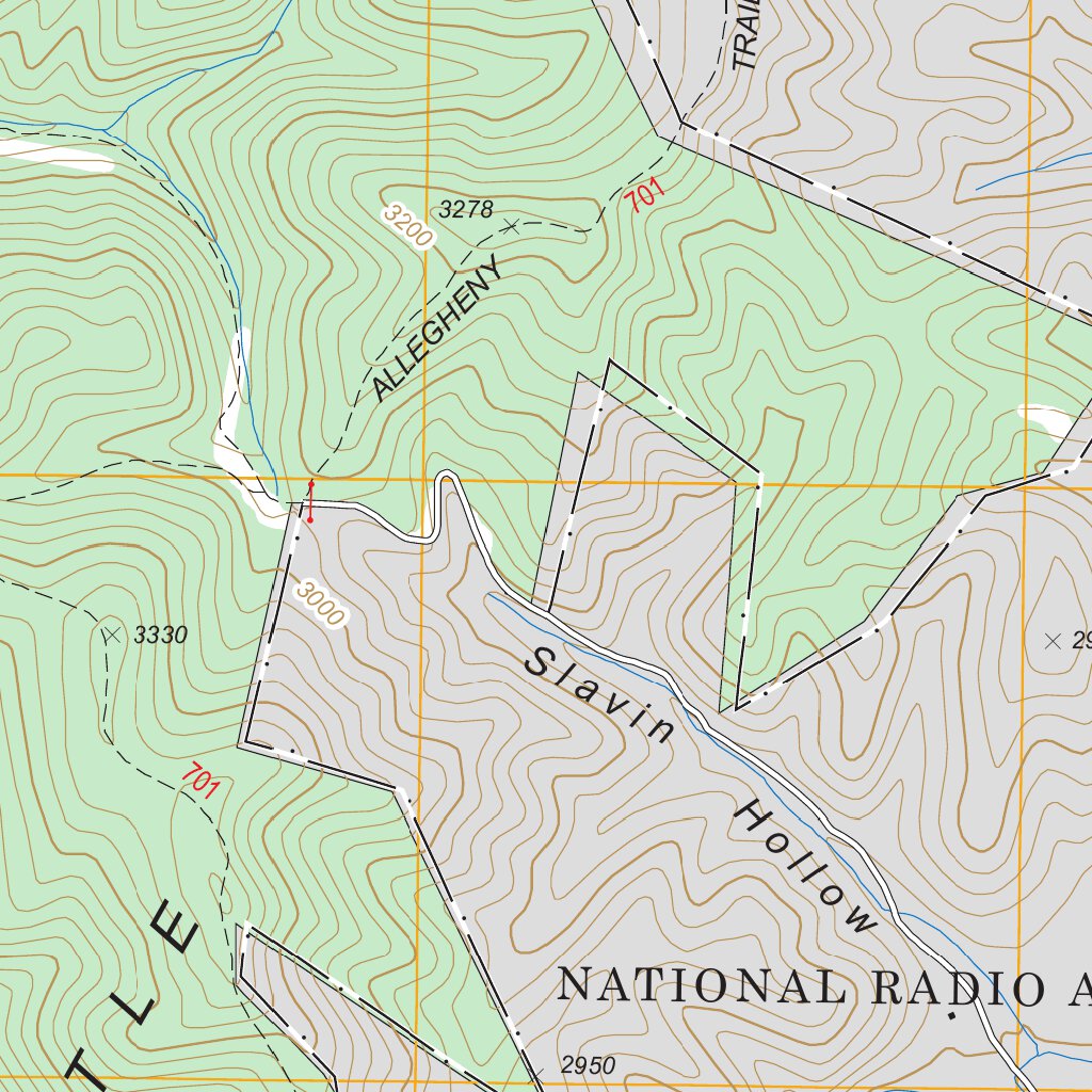 Green Bank, WV FSTopo Legacy Map by US Forest Service - Topo | Avenza Maps