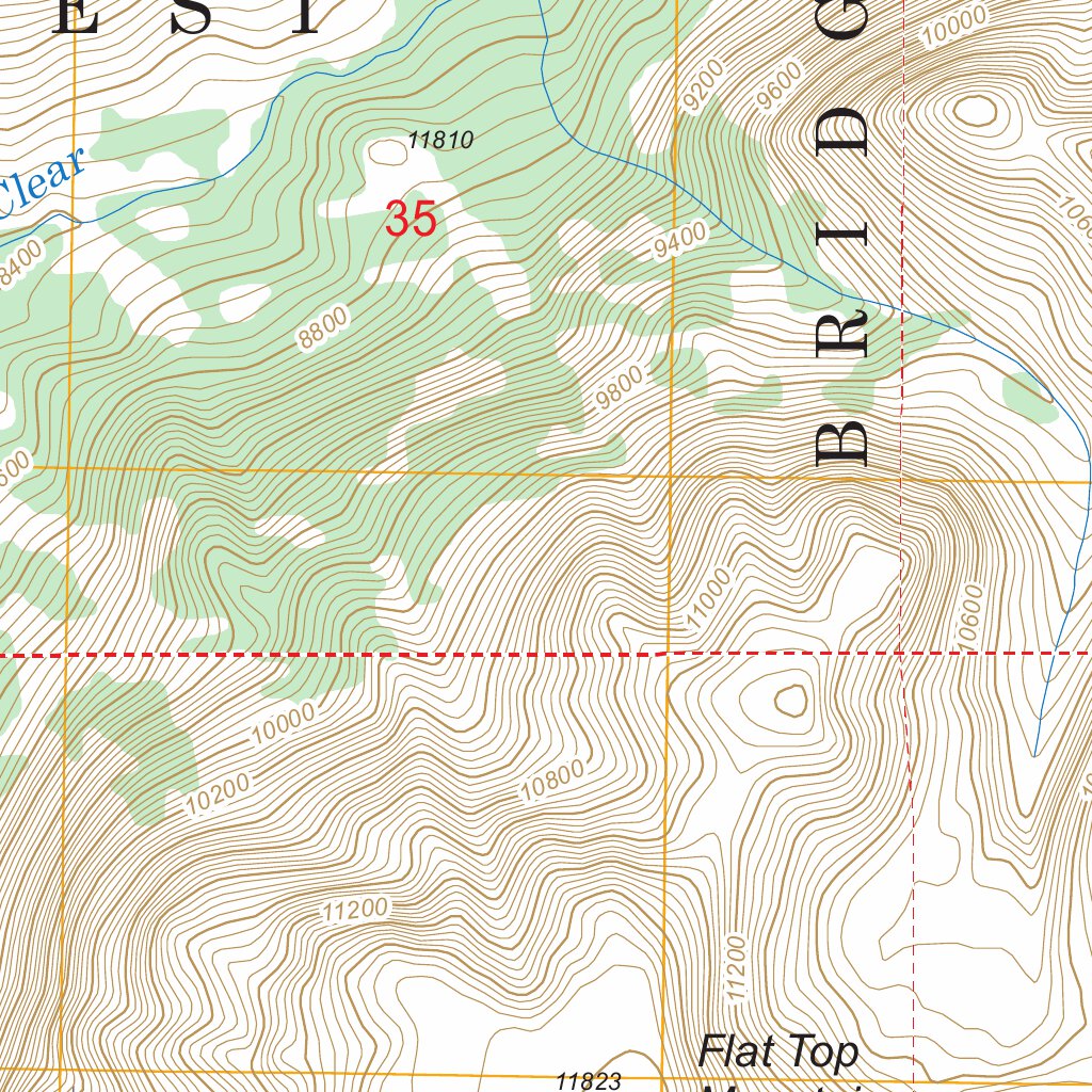 Green River Lakes, WY FSTopo Legacy Map by US Forest Service - Topo ...