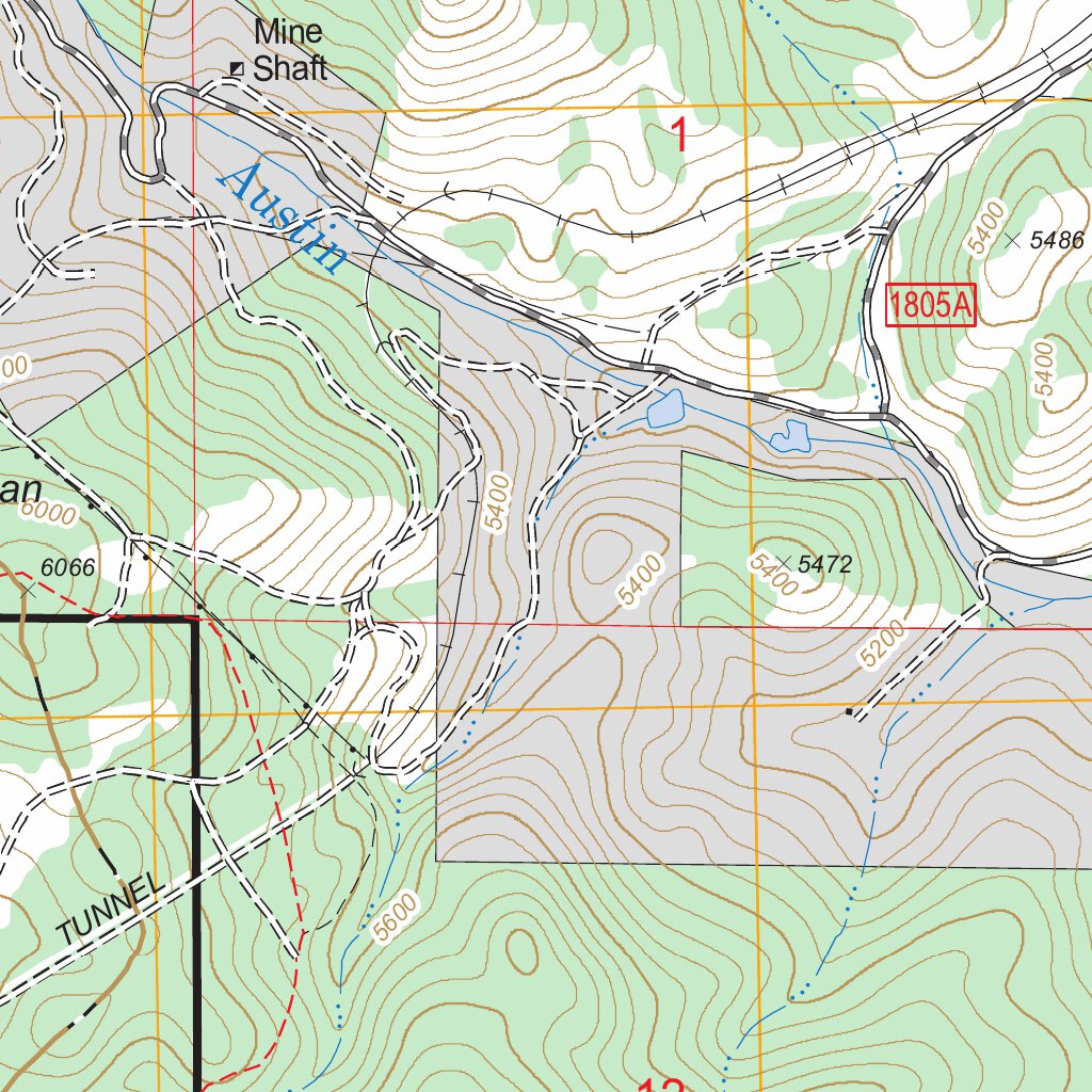 Greenhorn Mountain, MT FSTopo Legacy Map by US Forest Service - Topo ...