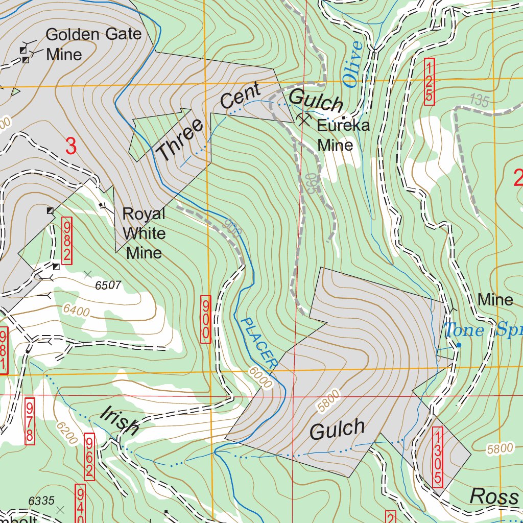 Greenhorn, OR FSTopo Legacy Map by US Forest Service - Topo | Avenza Maps