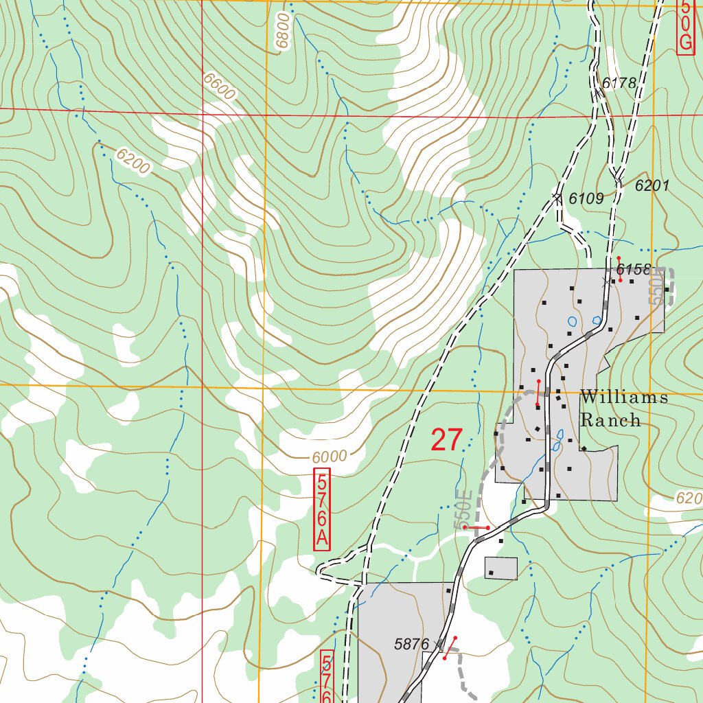 Griffith Peak, NV FSTopo Legacy Map by US Forest Service - Topo ...