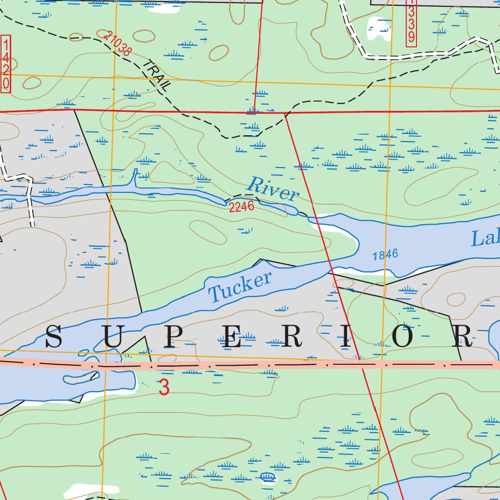 Gunflint Lake, MN FSTopo Legacy Map by US Forest Service - Topo ...
