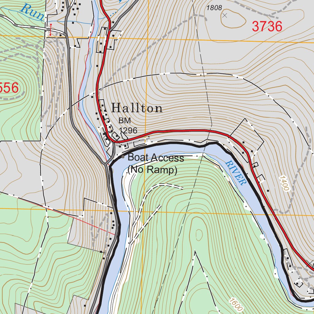 Hallton, PA FSTopo Legacy Map by US Forest Service - Topo | Avenza Maps