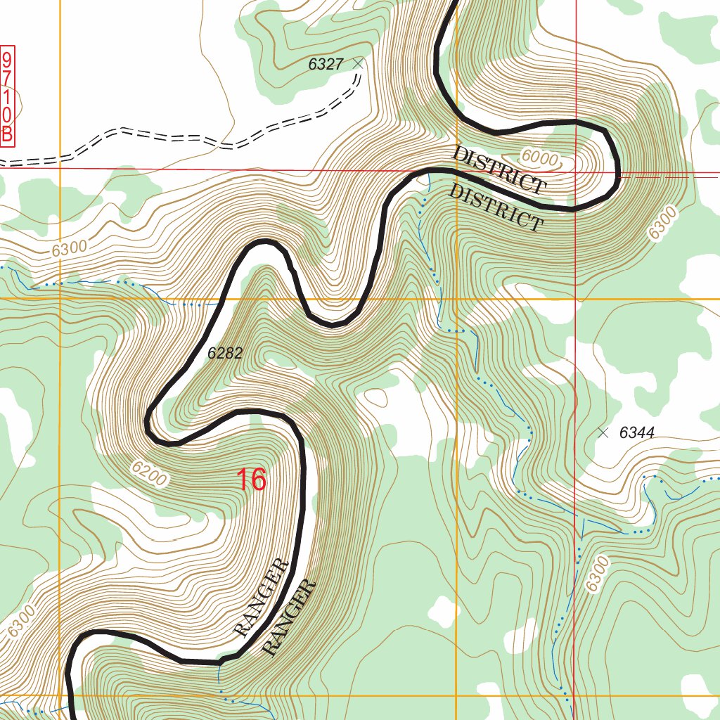 Hamilton Crossing, AZ FSTopo Legacy Map by US Forest Service - Topo ...