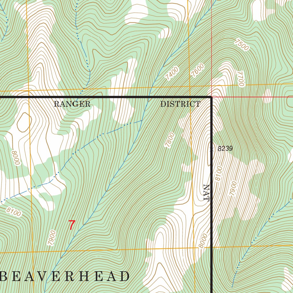 Hansen Ranch, MT FSTopo Legacy Map by US Forest Service - Topo | Avenza ...