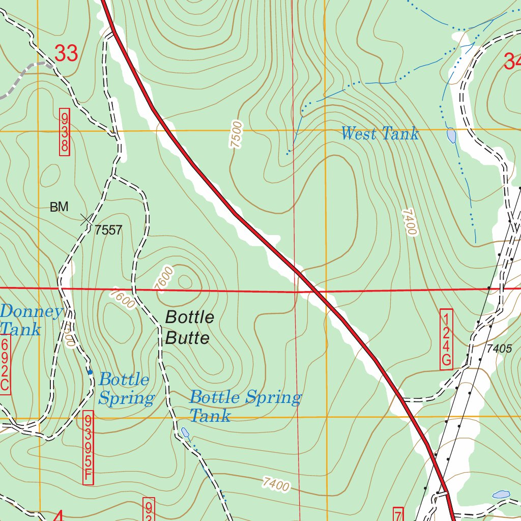 Happy Jack, AZ FSTopo Legacy Map by US Forest Service - Topo | Avenza Maps