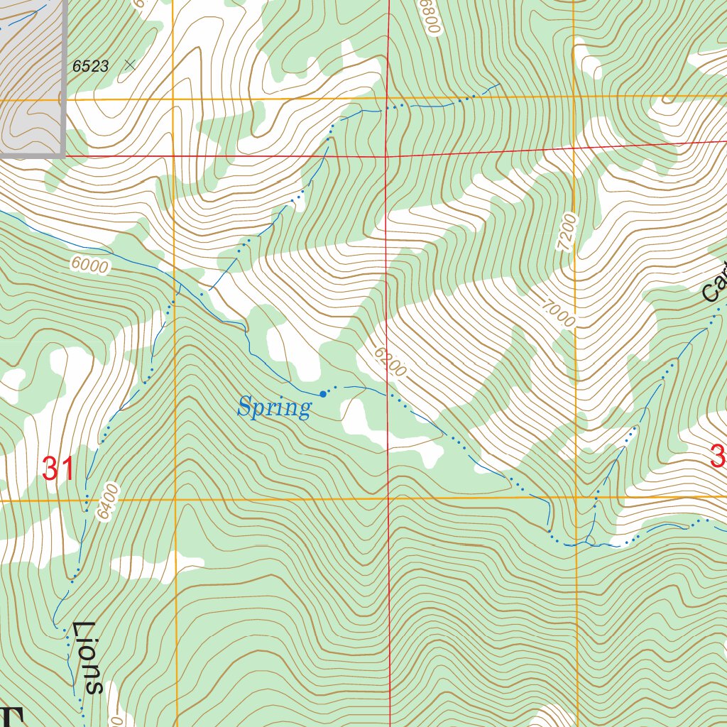 Hardware Ranch, UT FSTopo Legacy Map by US Forest Service - Topo ...