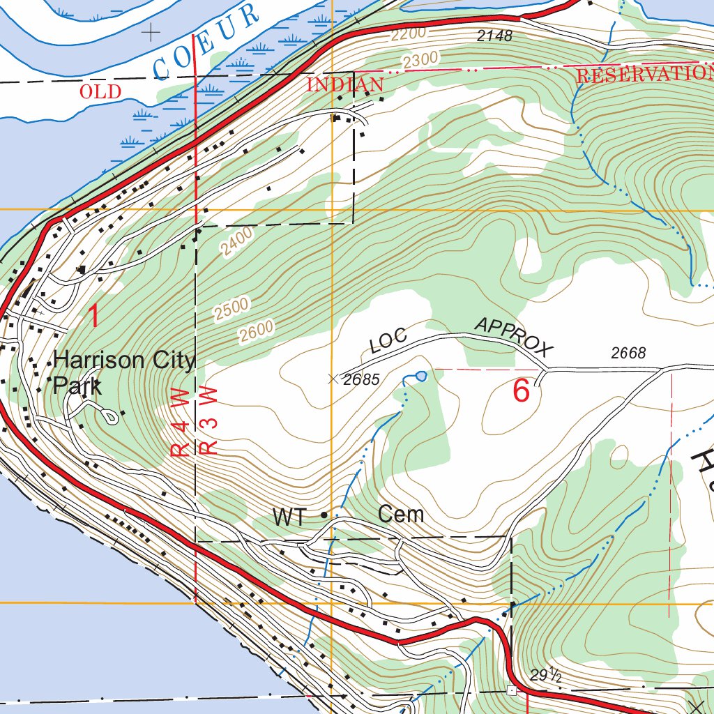 Harrison, ID FSTopo Legacy Map by US Forest Service - Topo | Avenza Maps