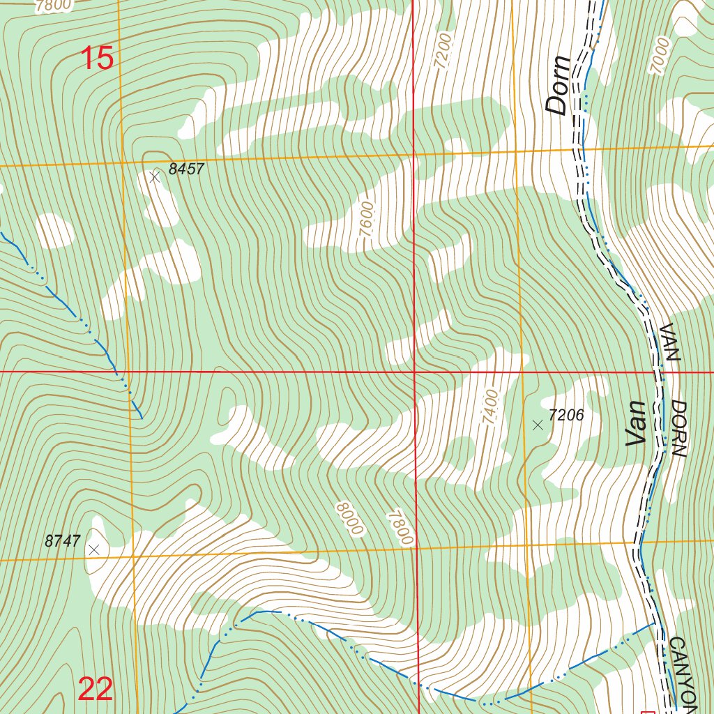 Hawley Mountain, ID FSTopo Legacy Map by US Forest Service - Topo ...
