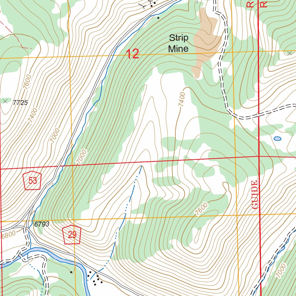 Hayden Gulch, CO FSTopo Legacy Map by US Forest Service - Topo | Avenza ...