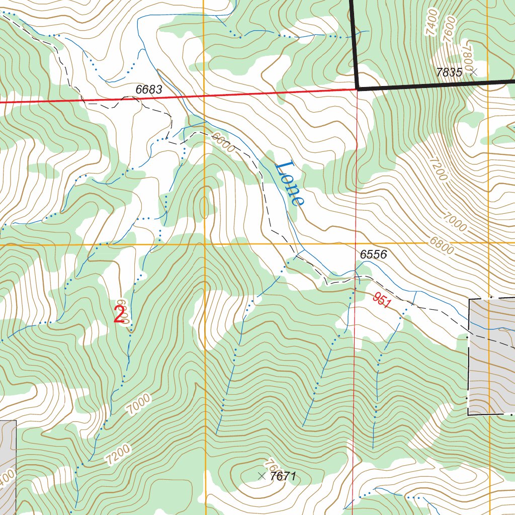 Haystack Gulch, CO FSTopo Legacy Map by US Forest Service - Topo ...
