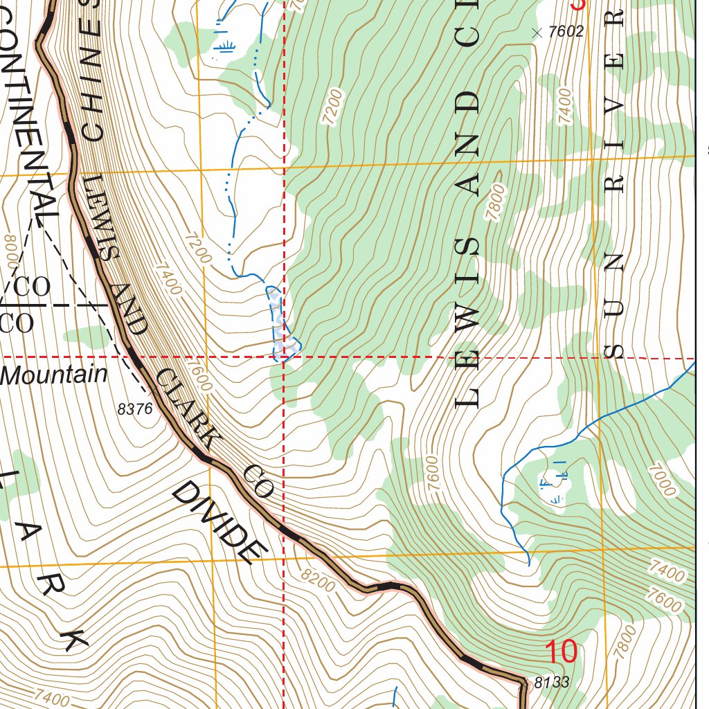 Haystack Mountain, MT FSTopo Legacy Map by US Forest Service - Topo ...