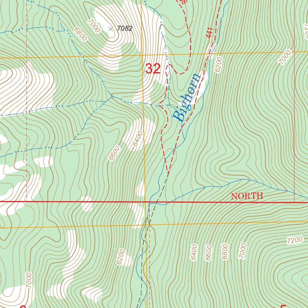 Heart Lake, MT FSTopo Legacy Map by US Forest Service - Topo | Avenza Maps