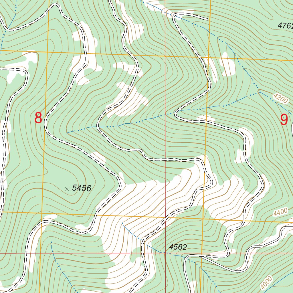 Hewolf Mountain, MT FSTopo Legacy Map by US Forest Service - Topo ...