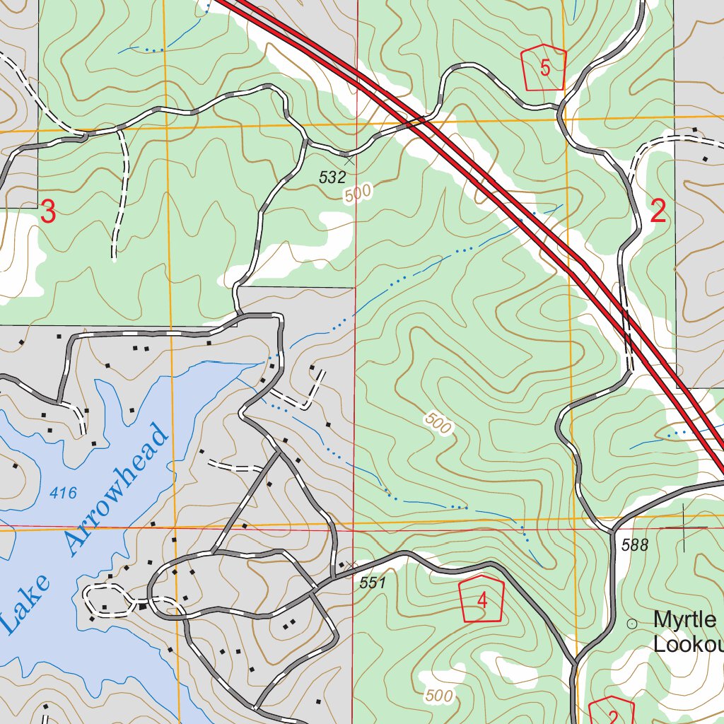 Hickory Flat, MS FSTopo Legacy Map by US Forest Service - Topo | Avenza ...