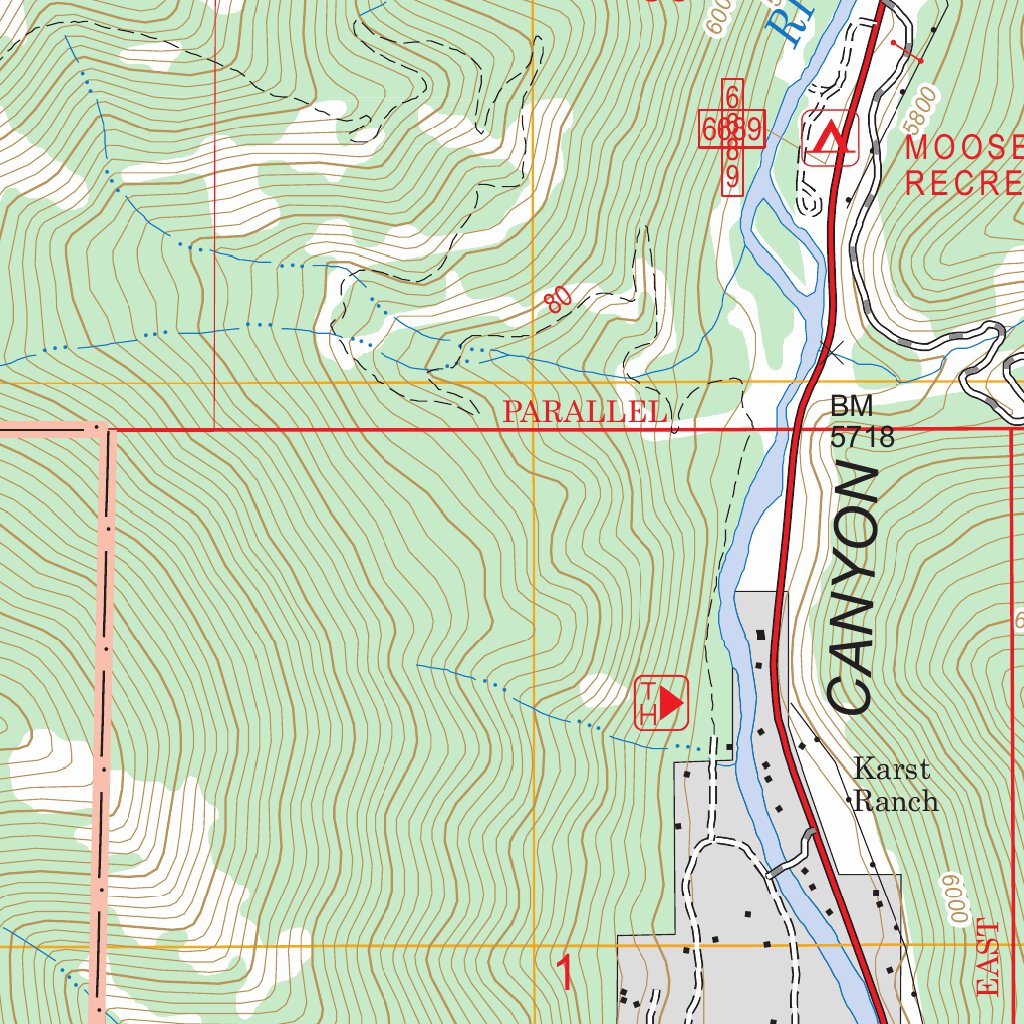 Hidden Lakes, MT FSTopo Legacy Map by US Forest Service - Topo | Avenza ...