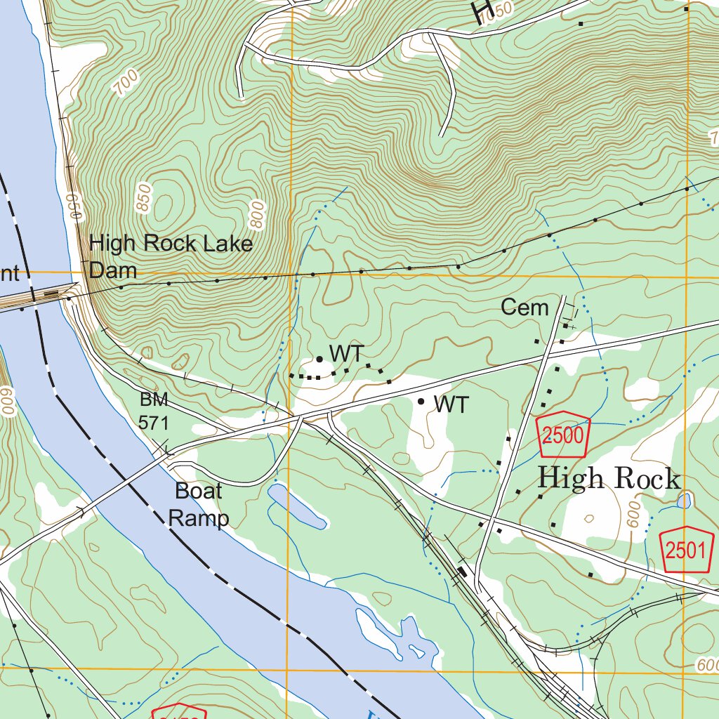 High Rock, NC FSTopo Legacy Map by US Forest Service - Topo | Avenza Maps