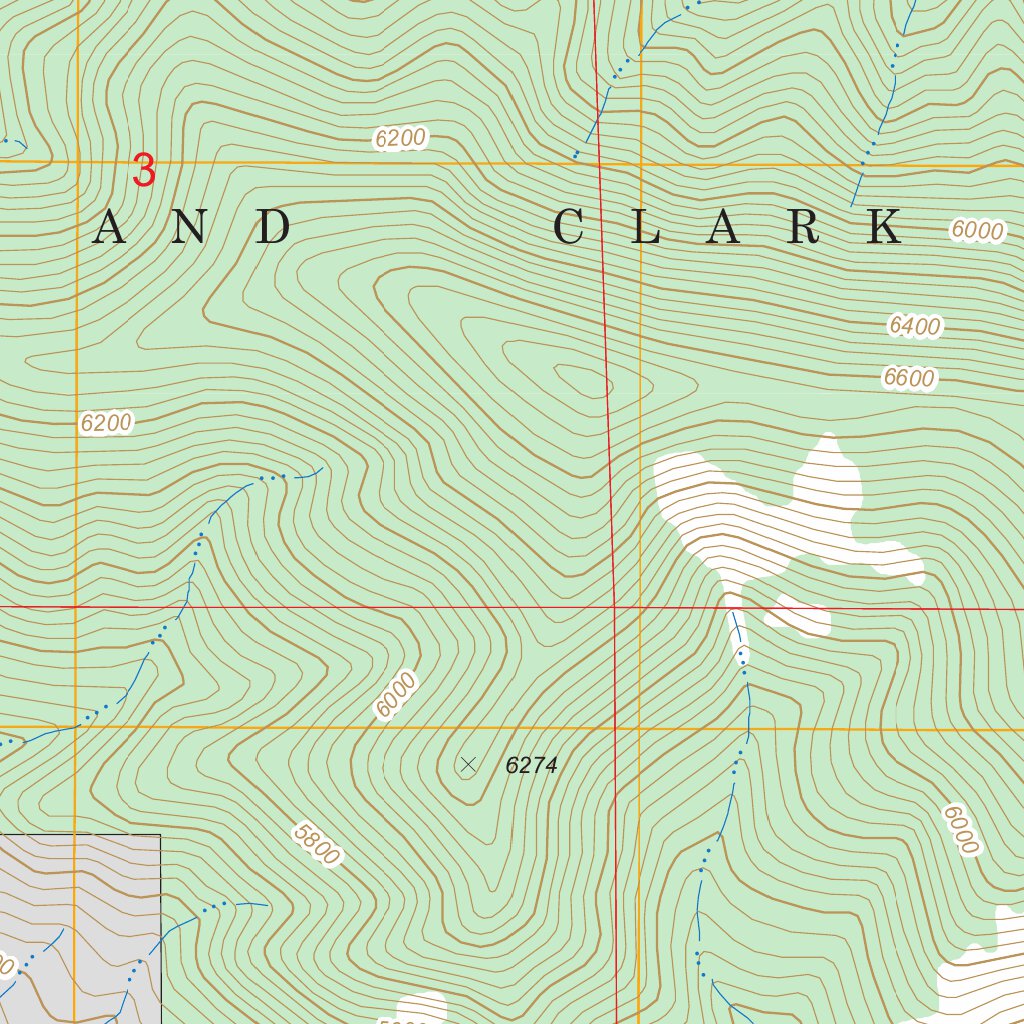 Highwood Baldy, MT FSTopo Legacy Map by US Forest Service - Topo ...