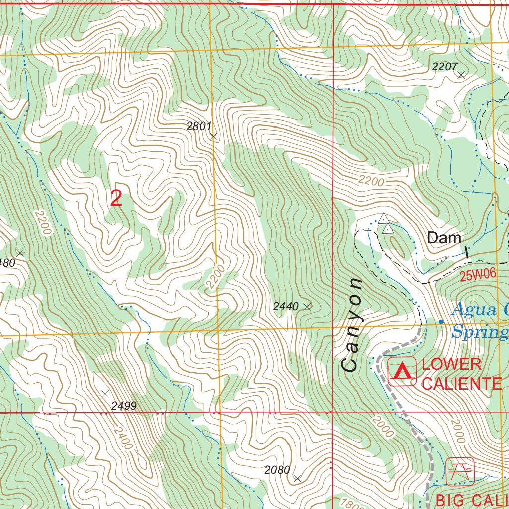 Hildreth Peak, CA FSTopo Legacy Map by US Forest Service - Topo ...