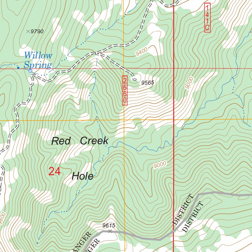Hilgard Mountain, UT FSTopo Legacy Map by US Forest Service - Topo ...