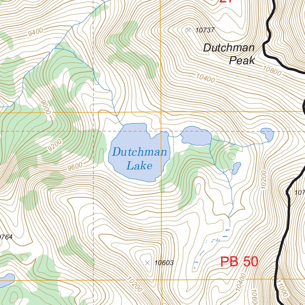 Hilgard Peak, MT - ID FSTopo Legacy Map by US Forest Service - Topo ...