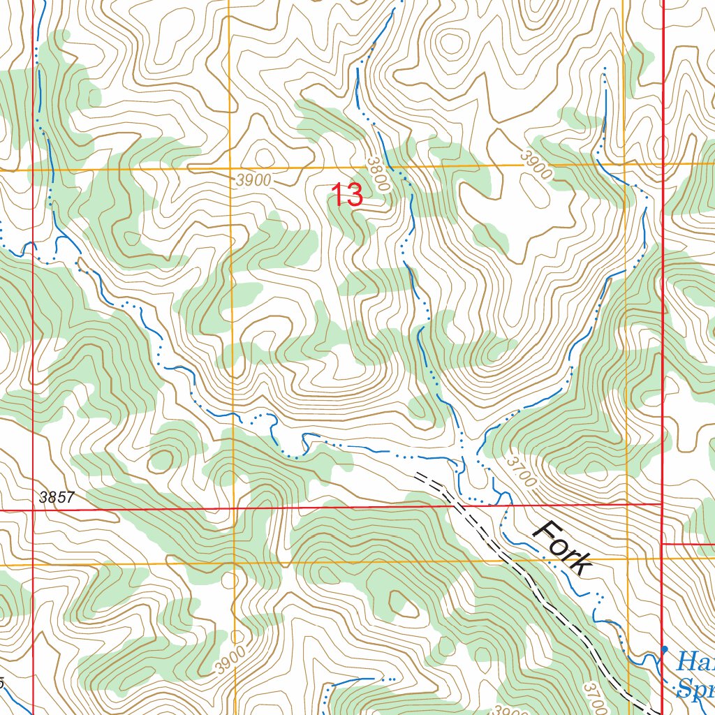 Hodsdon Flats, MT FSTopo Legacy Map by US Forest Service - Topo ...