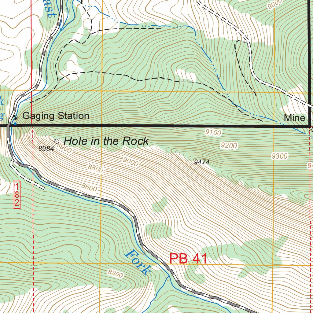 Hole In The Rock, UT - WY FSTopo Legacy Map by US Forest Service - Topo ...