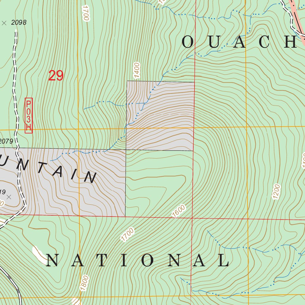 Hon, AR FSTopo Legacy Map by US Forest Service - Topo | Avenza Maps