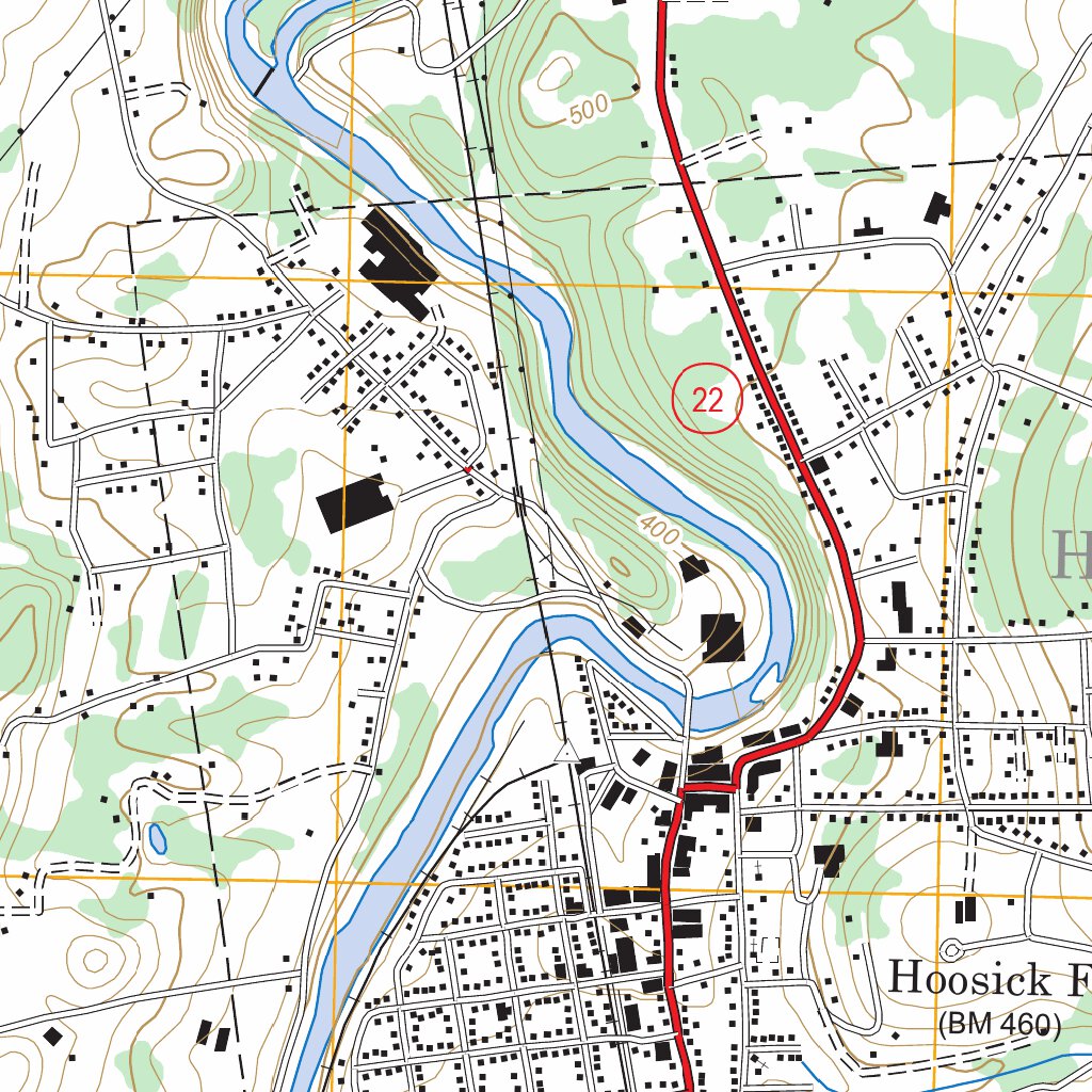 Hoosick Falls, NY - VT FSTopo Legacy Map by US Forest Service - Topo ...